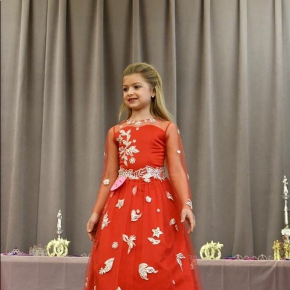 Dresses | Custom Made Pageant Gown Sz 7 In Girls | Poshmark